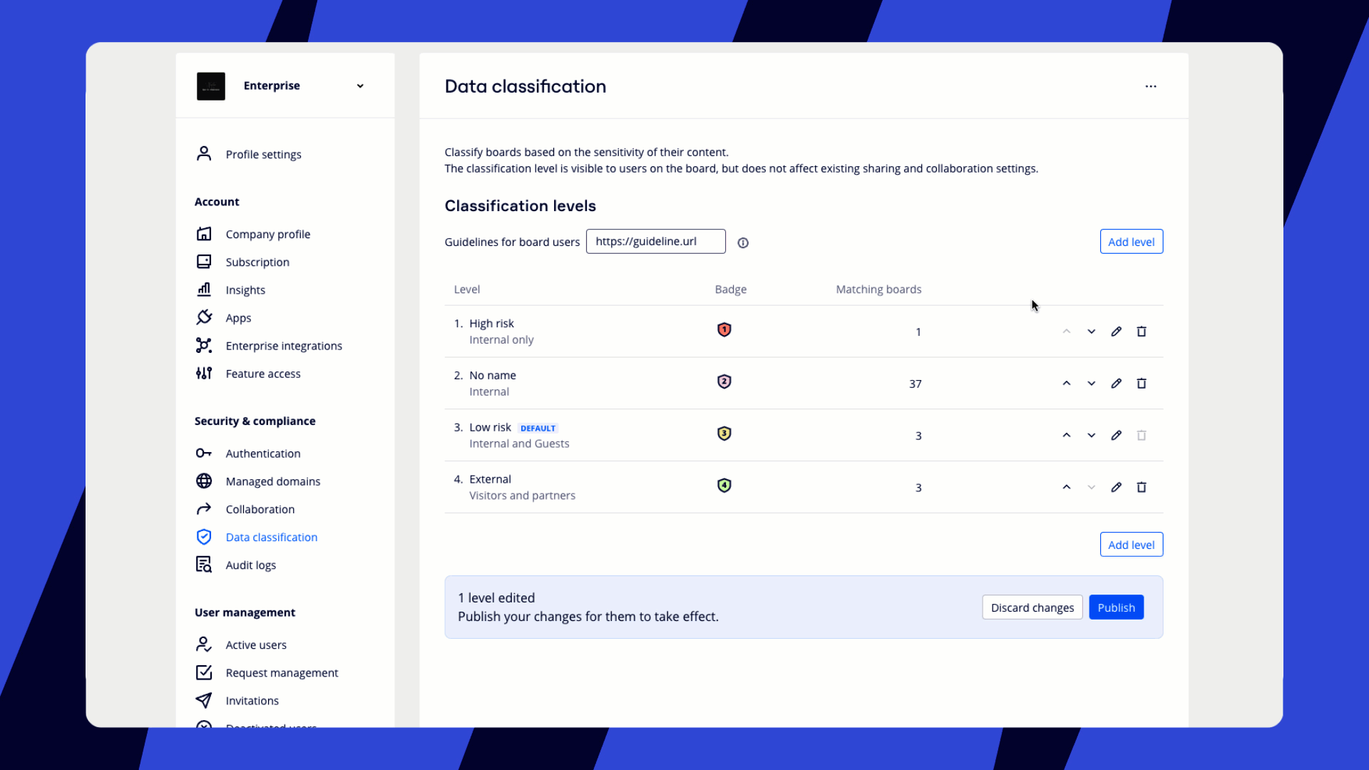 Datenklassifizierung Miro Miro Hilfecenter