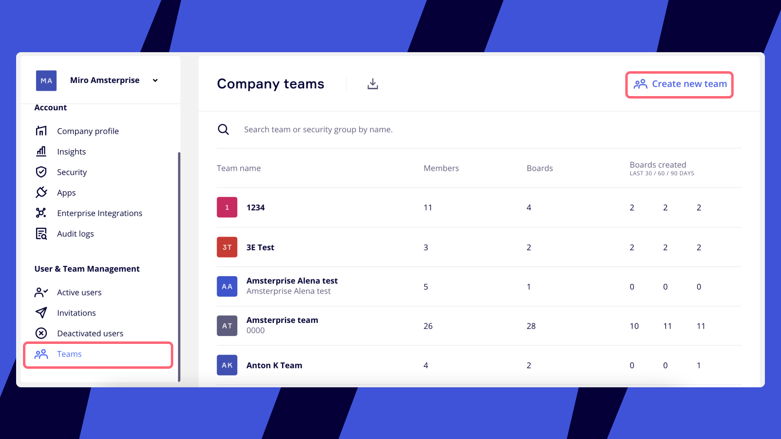 Enterprise Developer teams – Miro Help Center