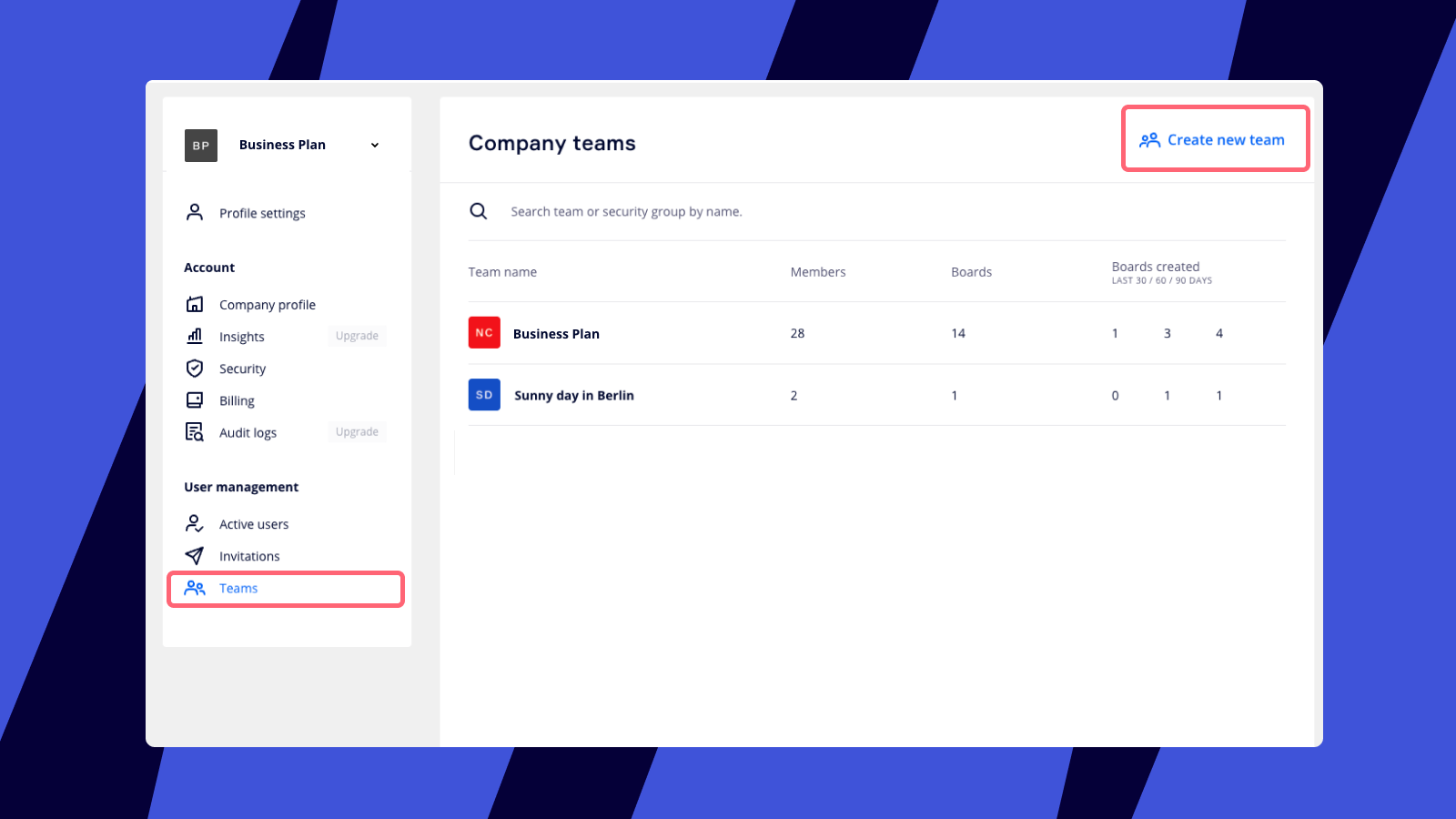 Manage Business Plan – Miro Help Center