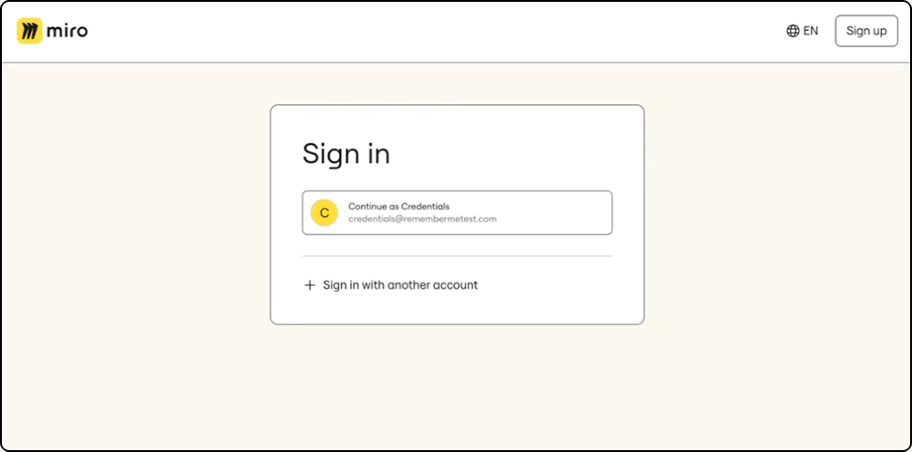 ログイン情報を記憶する – Miro Help Center