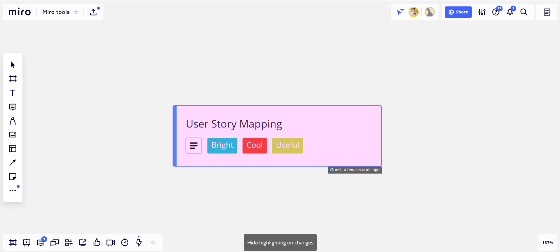 Board History: Activity – Miro Support & Help Center