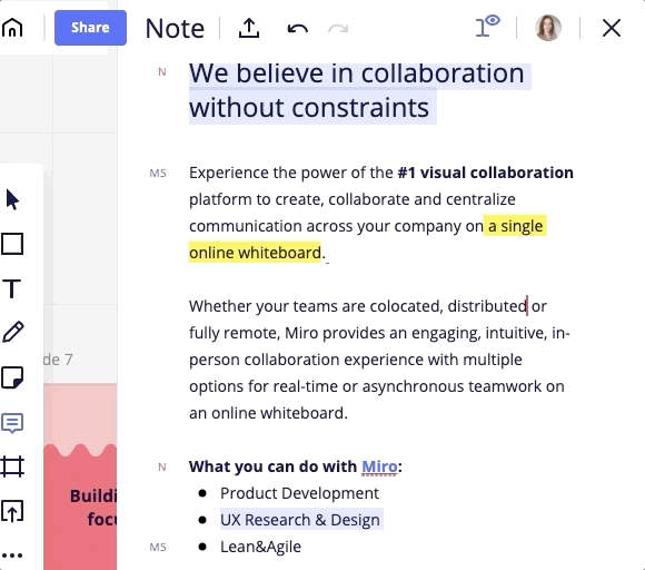 Visual Notes – Miro Support & Help Center