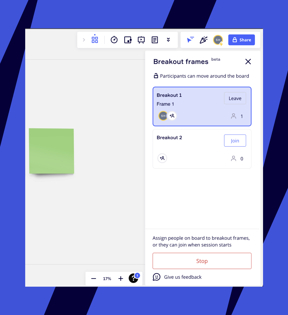 Breakout frames (BETA) – Miro Help Center