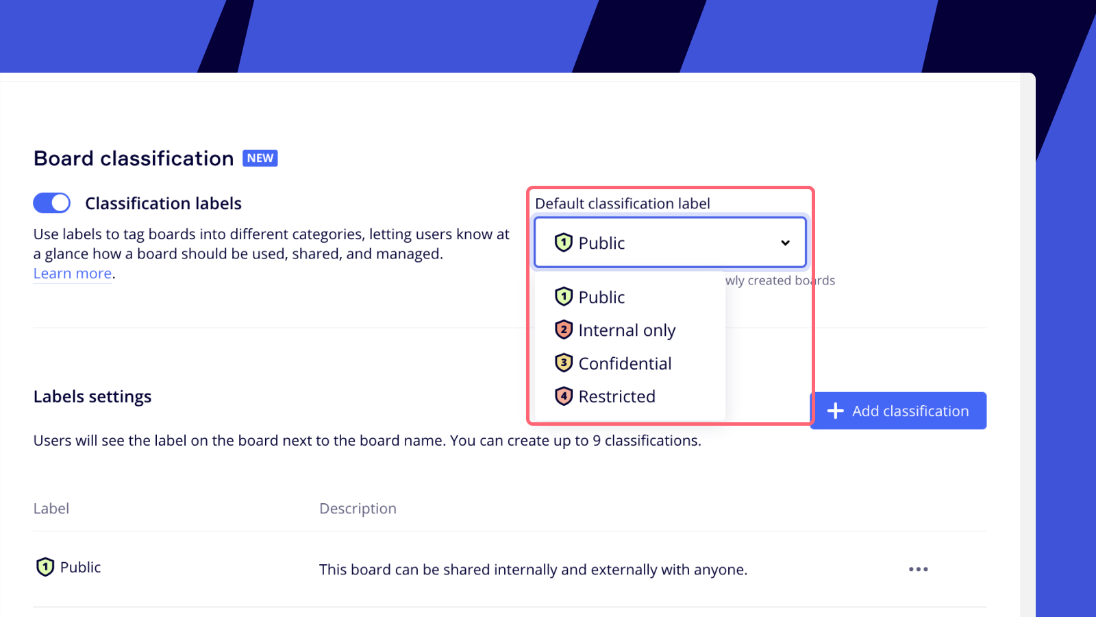 Data classification – Miro Help Center